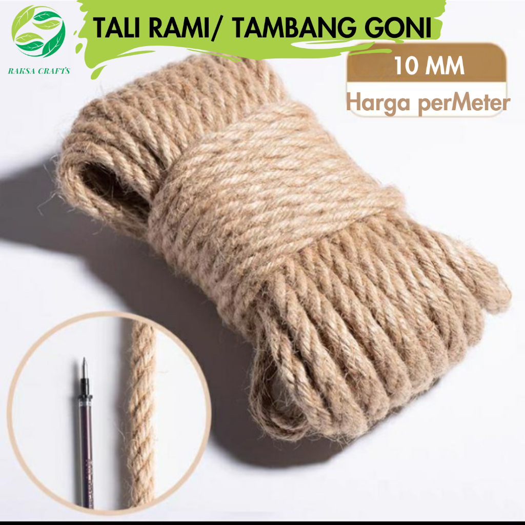 Jual Tali goni 10 mm/ Tali Rami/ Tali garukan kucing / tambang dadung ...