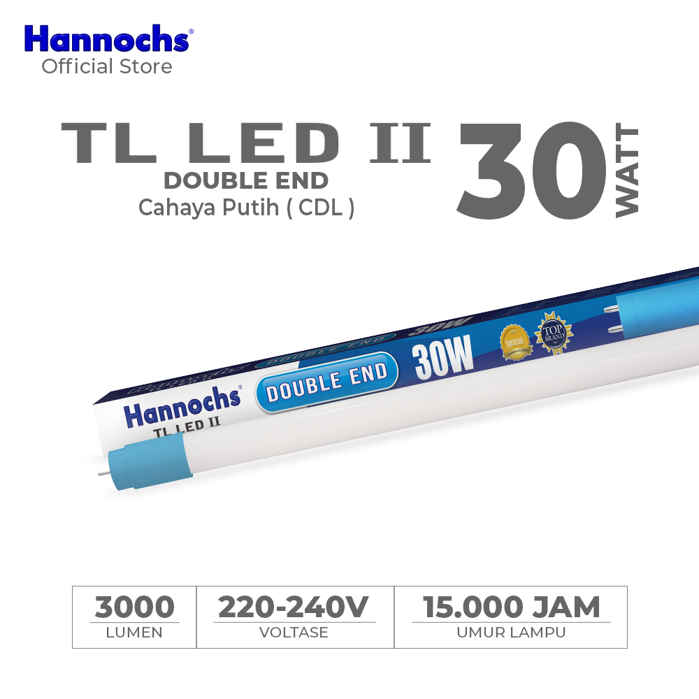 Jual Hannochs Lampu TL LED II Double End 30 Watt Lampu Tube Light - Putih | Shopee Indonesia