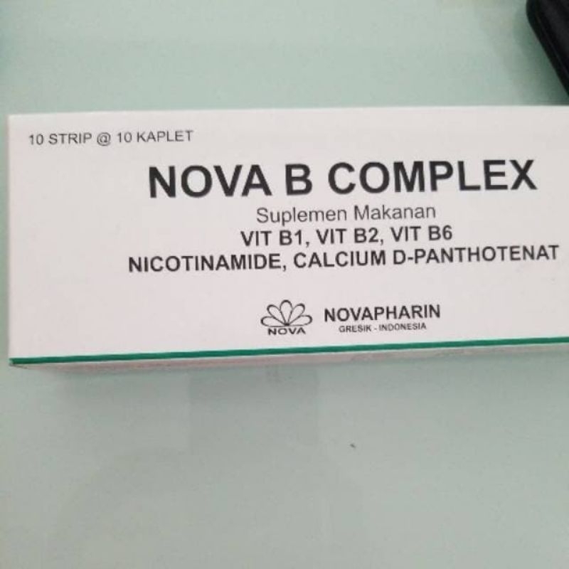 Jual vitamin B complex nova box isi 100 tablet / vitamin b complex ...