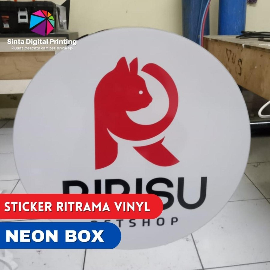 Jual Cetak Stiker Neon Box Outdoor Ritrama Vinyl / Sticker Custom ...