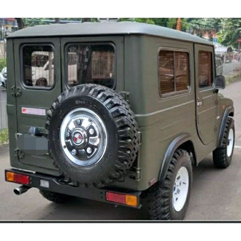 Jual Cover velg ban serep cadangan Jip r15 r16 besi krom Taft Jimny ...