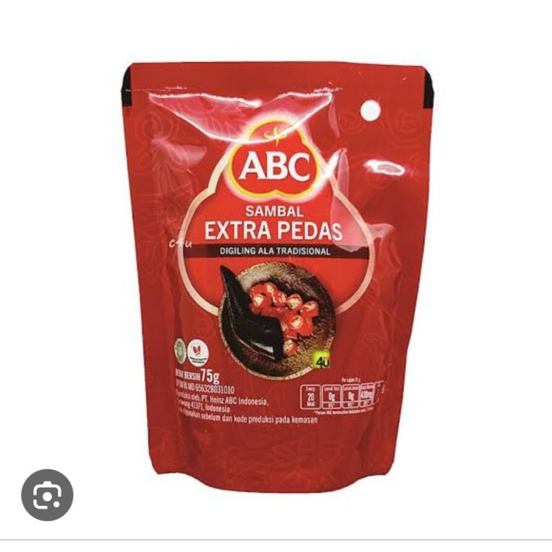 Jual SAOS ABC POUCH EXTRA PEDAS UKURAN 75G | Shopee Indonesia