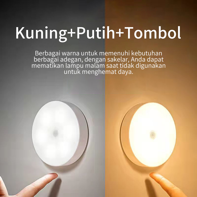 Jual Lampu Malam Led Sensor Gerak Tempel Lampu Sensor Gerak Otomatis