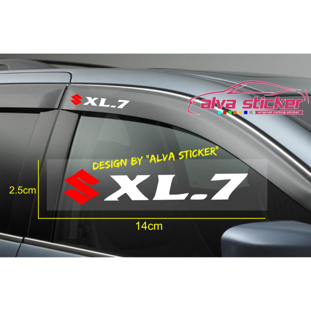 Jual best sticker xl-7 cutting stiker talang air mobil suzuki xl7 old ...