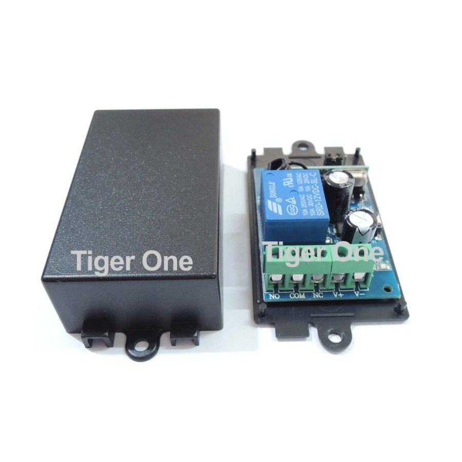 Jual Wireless relay 1ch, 1 channel 12V 433MHz remote control 2 button ...