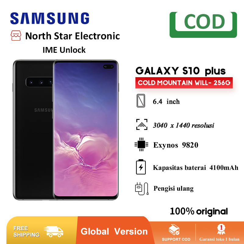Jual SAMSUNG GALAXY S10 PLUS RAM 8GB 128GB SEKEN MULUS | Shopee Indonesia