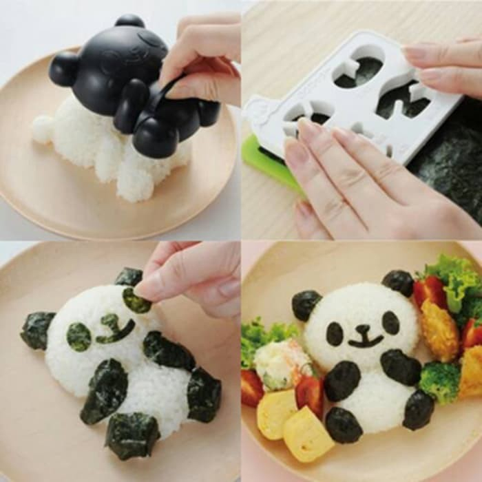 Jual Panda Rice Sandwich Cookies Mold / Cetakan Nasi Roti Kue Cake ...