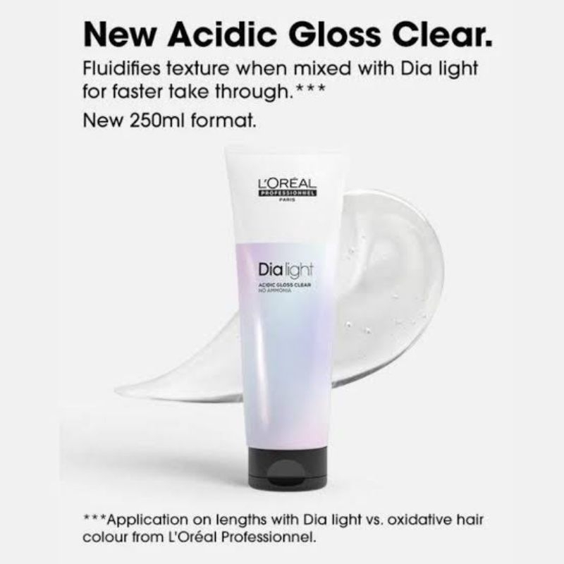 Jual Loreal Dialight Acidic Gloss Clear 250 Ml | Shopee Indonesia