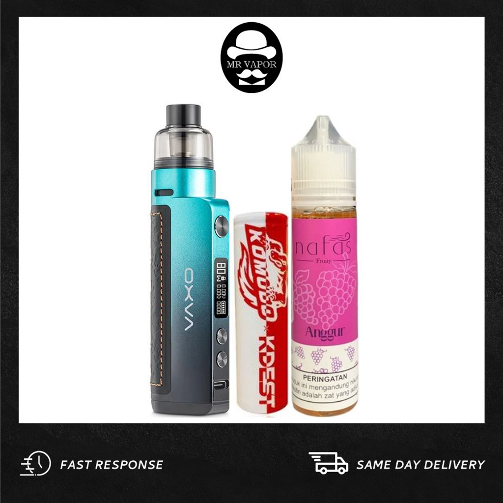 Jual OXVA ORIGIN 2 + BATTERY VTC 4 + LIQUID NAFAS 60ML | Shopee Indonesia