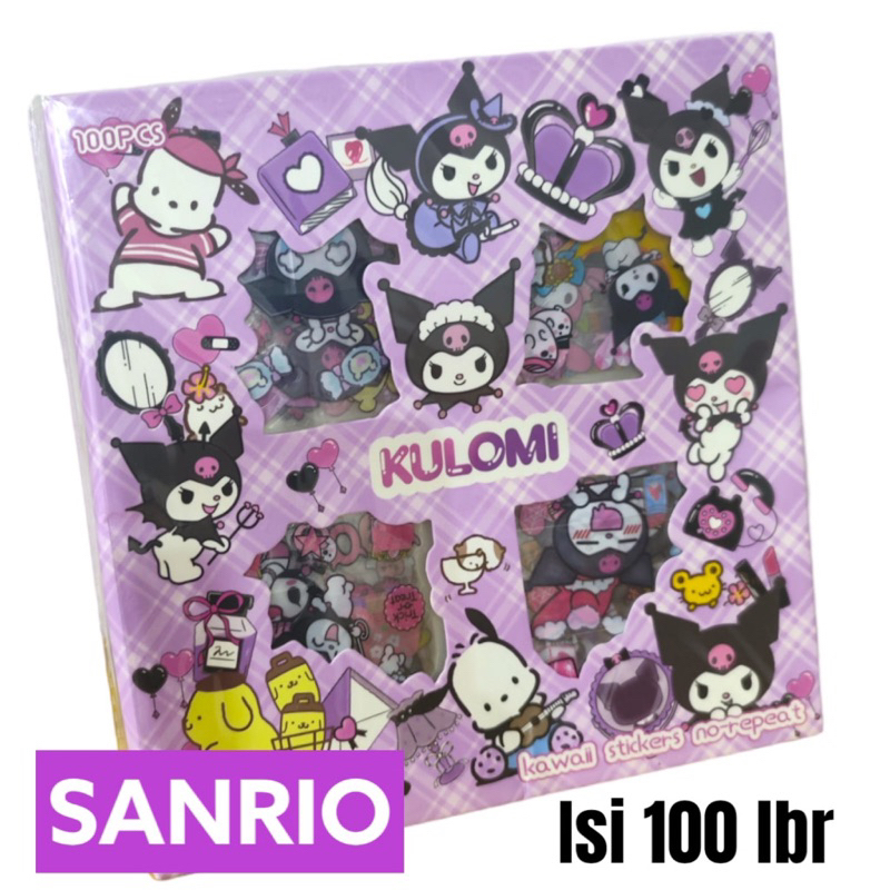 Jual 100 Lbr Stiker Sanrio Waterproof Aesthetic Sticker Cinnamoroll