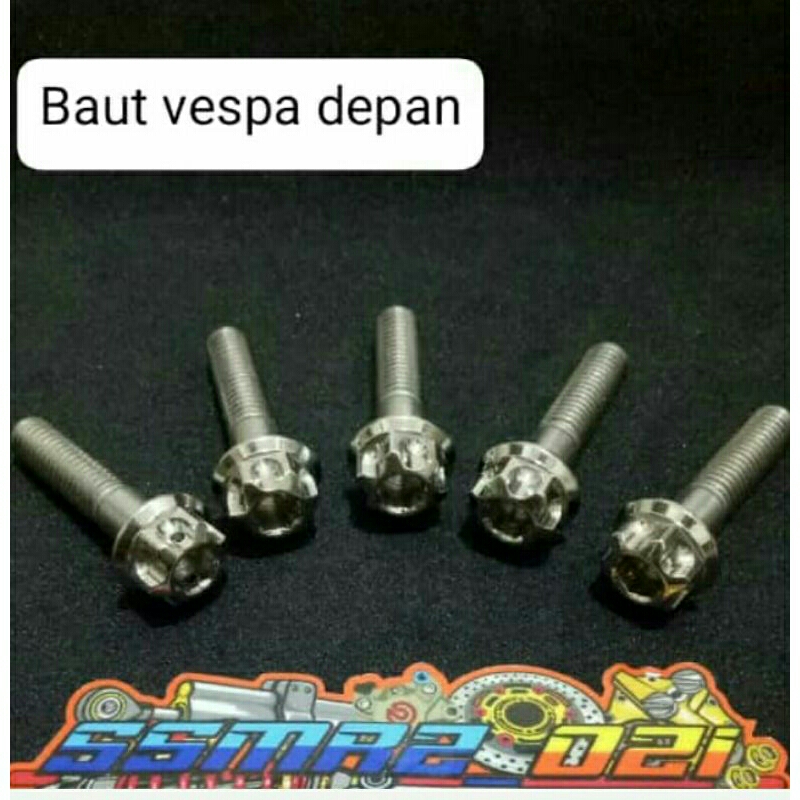 Jual baut velg depan vespa matic(model blimbing) | Shopee Indonesia