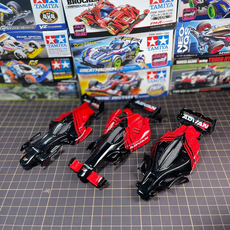 Jual Body tamiya mini4wd tema advan yokohama + Styling mesh jaring bisa ...