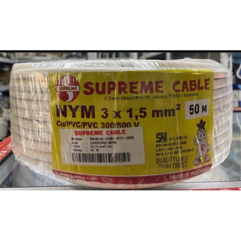 Jual Kabel NYM 3x1,5mm Supreme 50m Original | Shopee Indonesia
