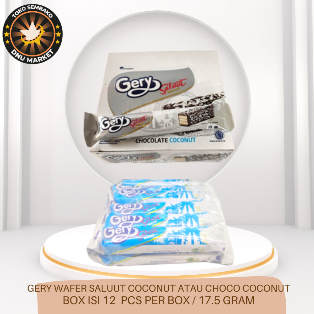 Jual GERY WAFER SALUUT COCONUT ATAU CHOCO COCONUT / BOX (ISI 12pcs ...