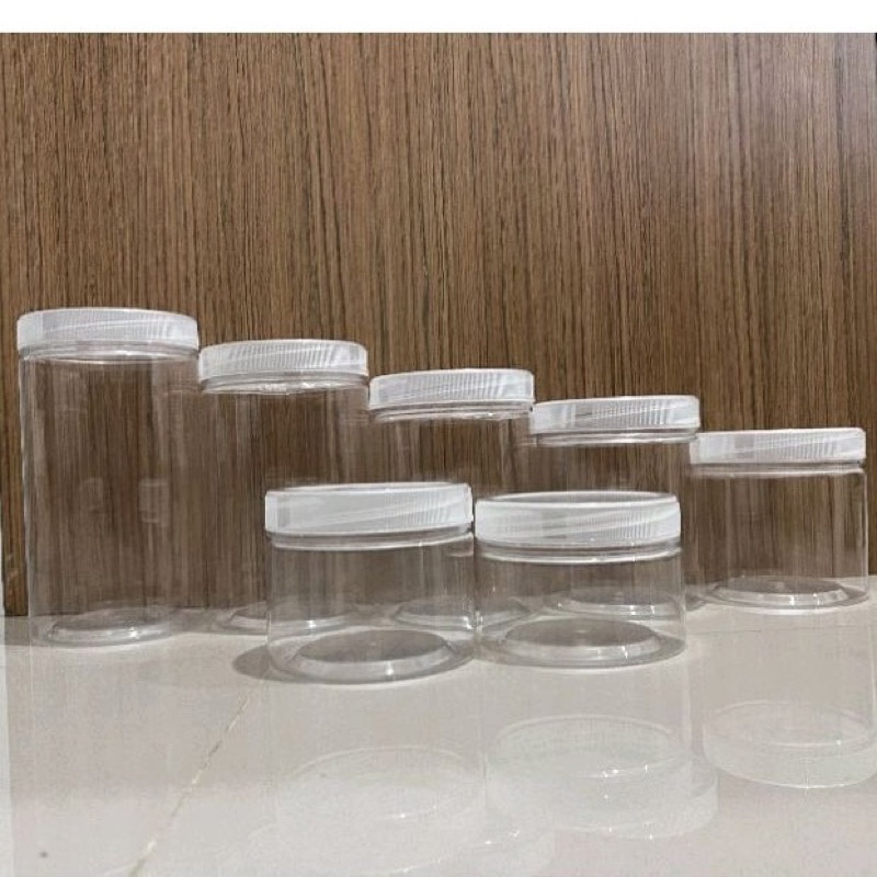 Jual Toples Tabung Plastik Transparant 400 ml 500 ml 650 ml 800 ml 1100 ml 1300 ml Bening Jar ...