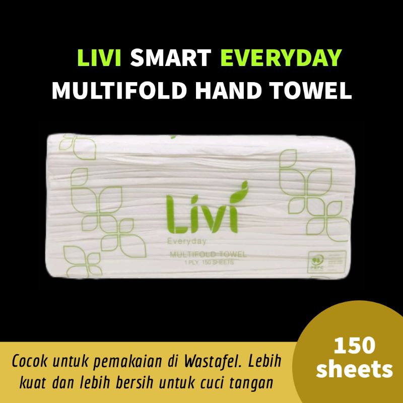 Jual Tissue Livi Smart EVERYDAY Multifold Tisu Wastafel Hand Towel ...
