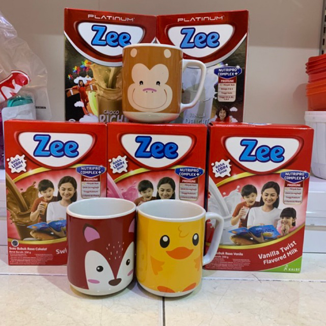 Jual SUSU ZEE 350GR BELI 2 BOX GRATIS MUG | Shopee Indonesia
