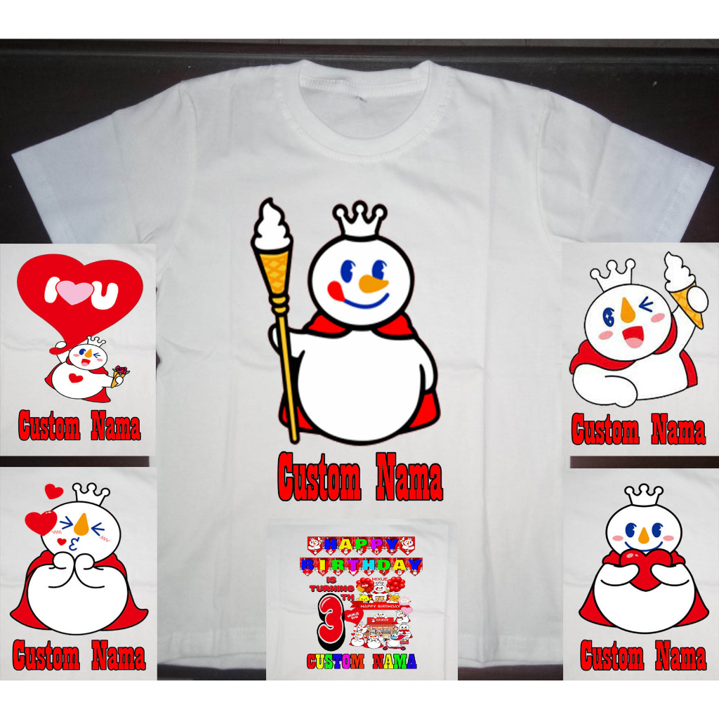 Jual Kaos Anak MIXUE Couple Family Free Tulis Nama | Shopee Indonesia