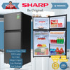 Jual SHARP SJ195MNHS Kulkas 2 pintu 172/152 Liter SJ-195MN-HS / SJ ...