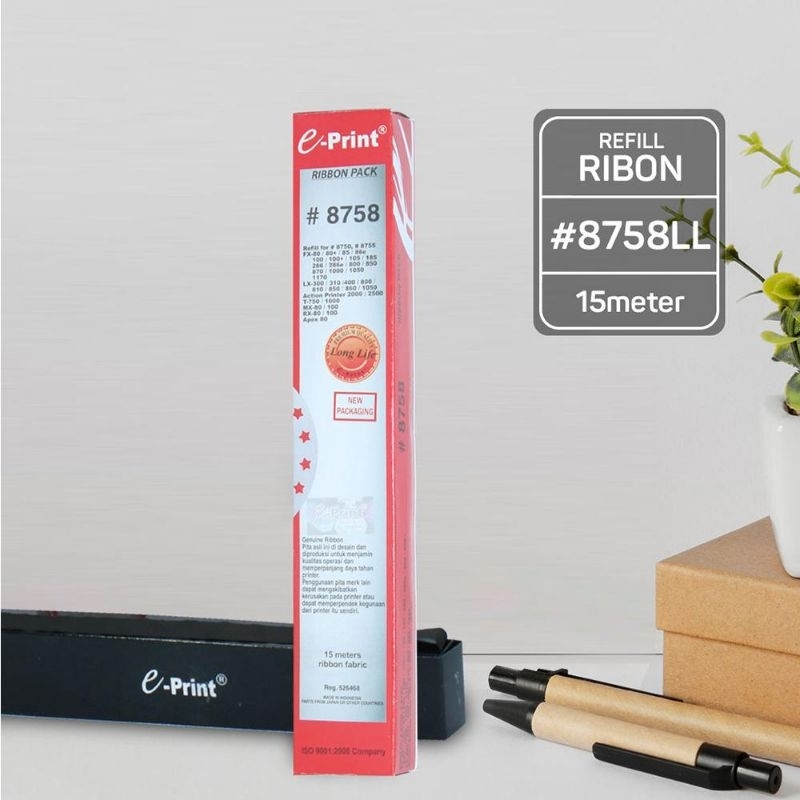 Jual Pita Printer / E-Print Refill Ribbon Pack 8758 Long Life 15 Meter ...
