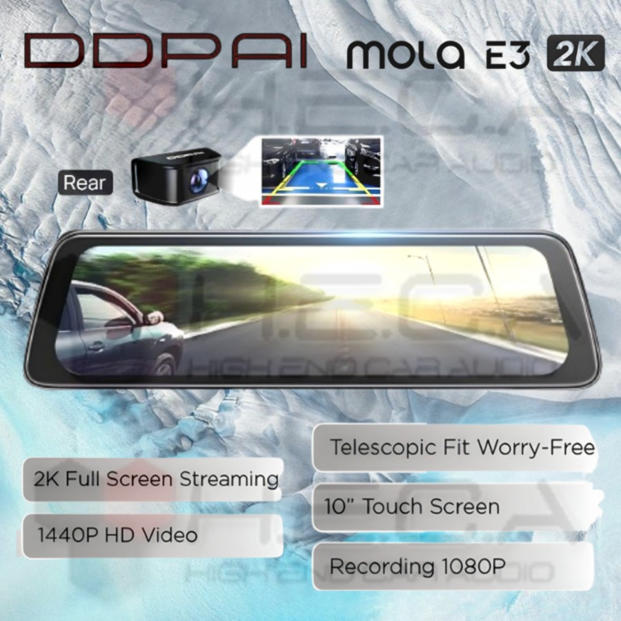 Jual DDPAI Mola E3 Dash Cam DVR Kaca Spion Tengah 10" Camera Recorder Set | Shopee Indonesia