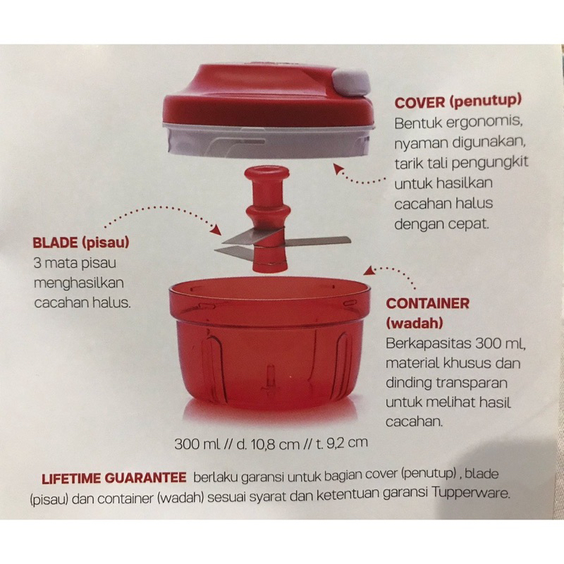 Jual Turbo Chopper Banyak manfaatnya Tupperware | Shopee Indonesia