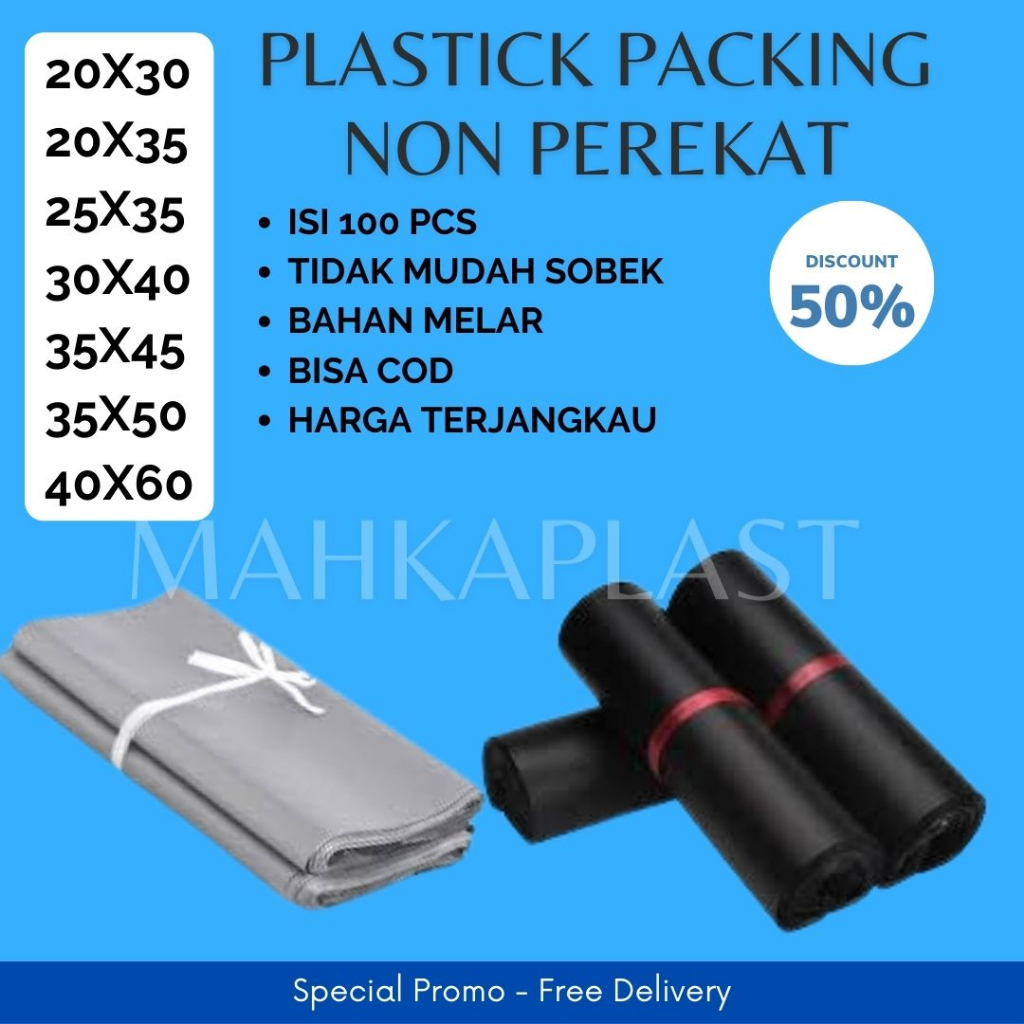 Jual PLASTIK PACKING HD POLOS 20X30 CM ISI 100 LEMBAR | Shopee Indonesia