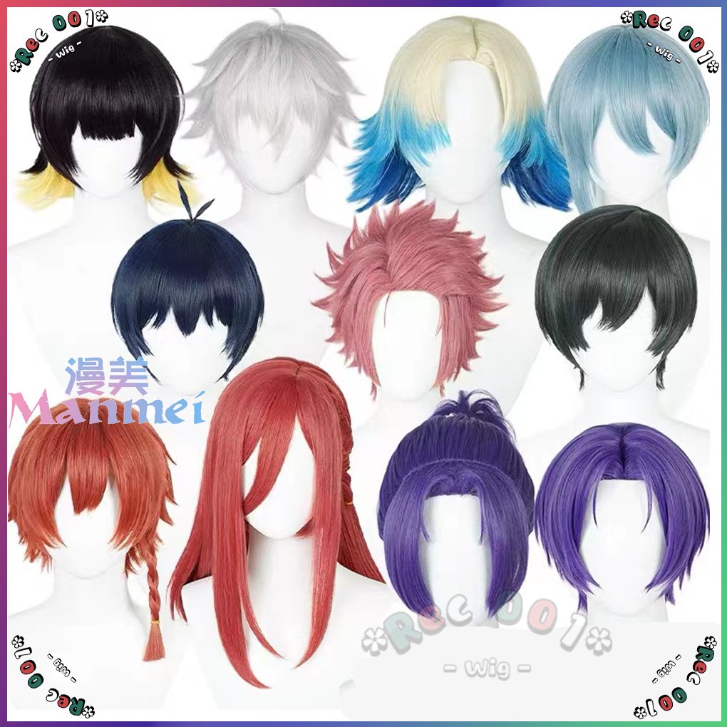 Jual [ Manmei ] Blue Lock Cosplay Gradient Michael Kaiser Wig Seishiro ...
