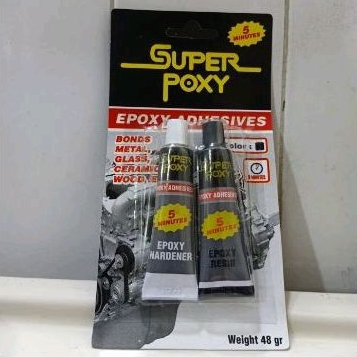 Jual Super Poxy 5 Menit/Plastic Steel/Plastik Stil Epoxy/Epoksi ...
