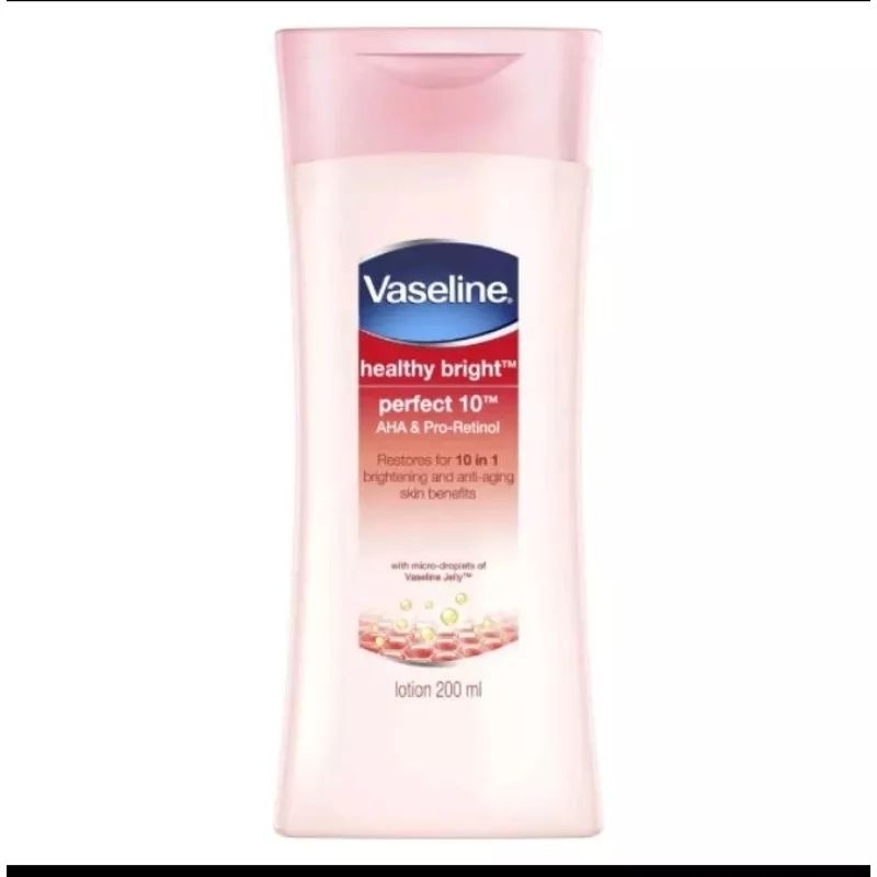 Jual vaseline healthy bright perfect 10 lotion 200 ml | Shopee Indonesia