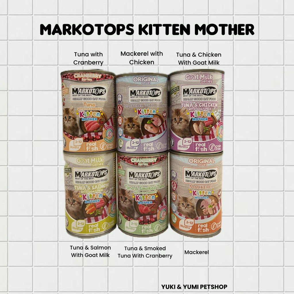 Jual Markotops Canned Kitten & Mother 400gr | Makanan Kucing Markotop ...