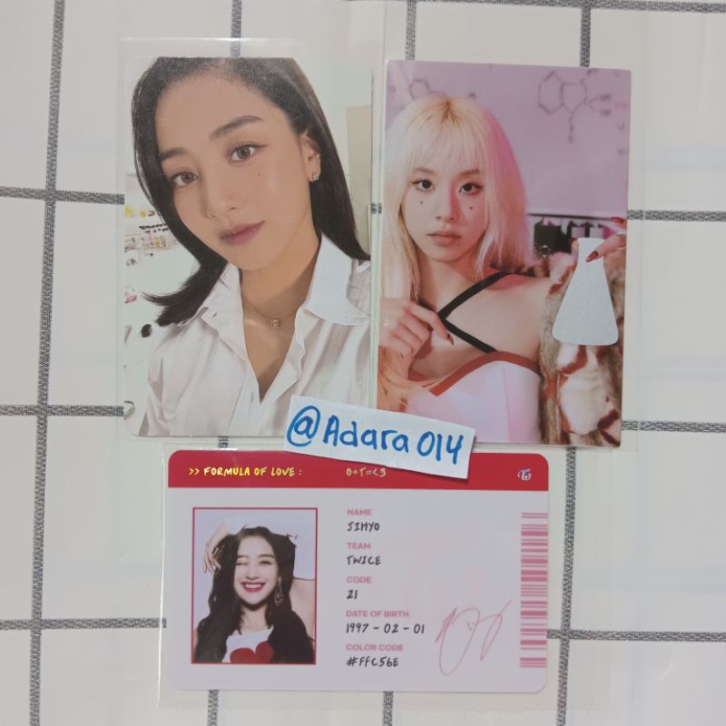 Jual [READY] PHOTOCARD OFFICIAL TWICE FOL JIHYO CHAEYOUNG ID CARD | Shopee Indonesia