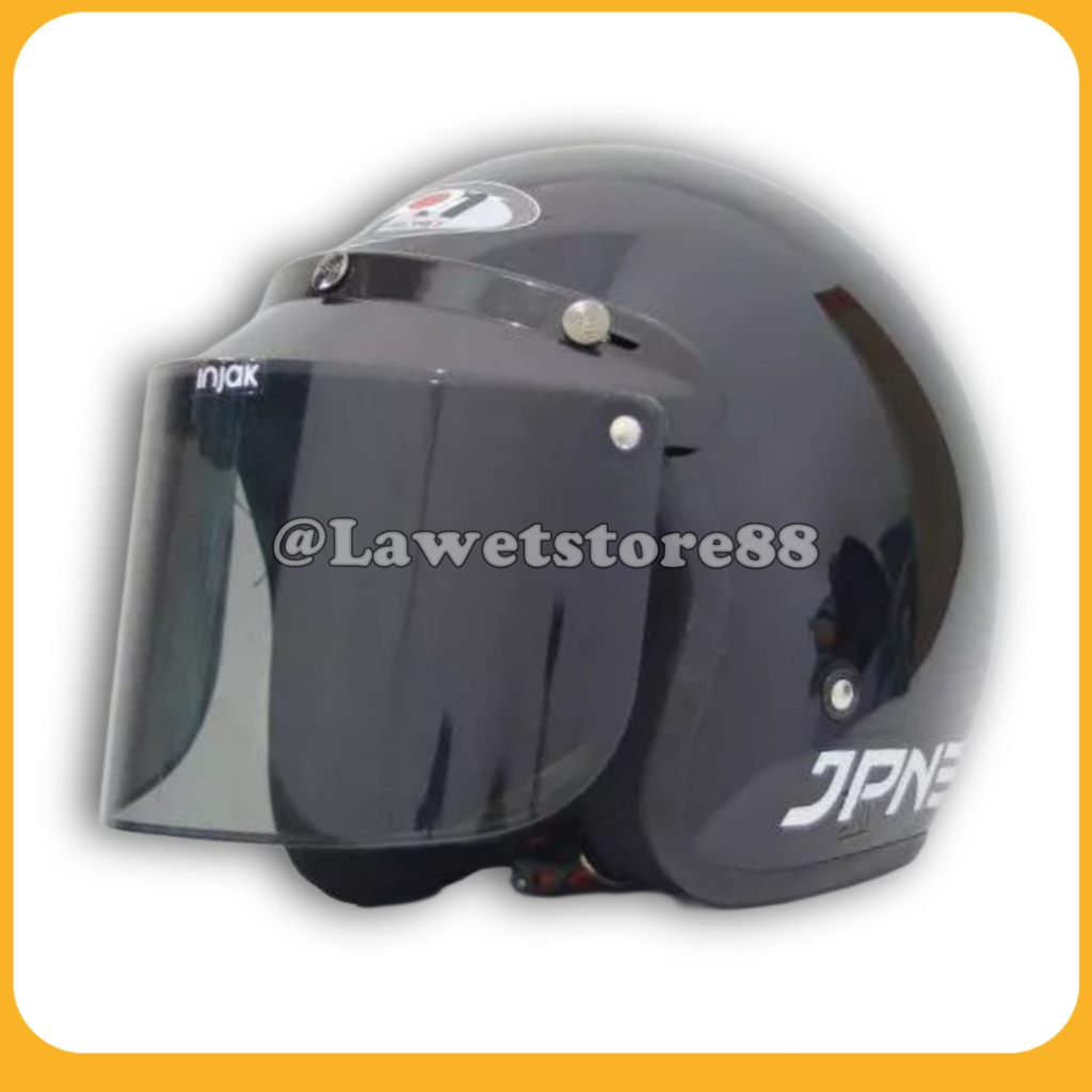 Jual Helm Sepeda Motor Half Face Bogo Jpn Solid Polos Original Warna ...