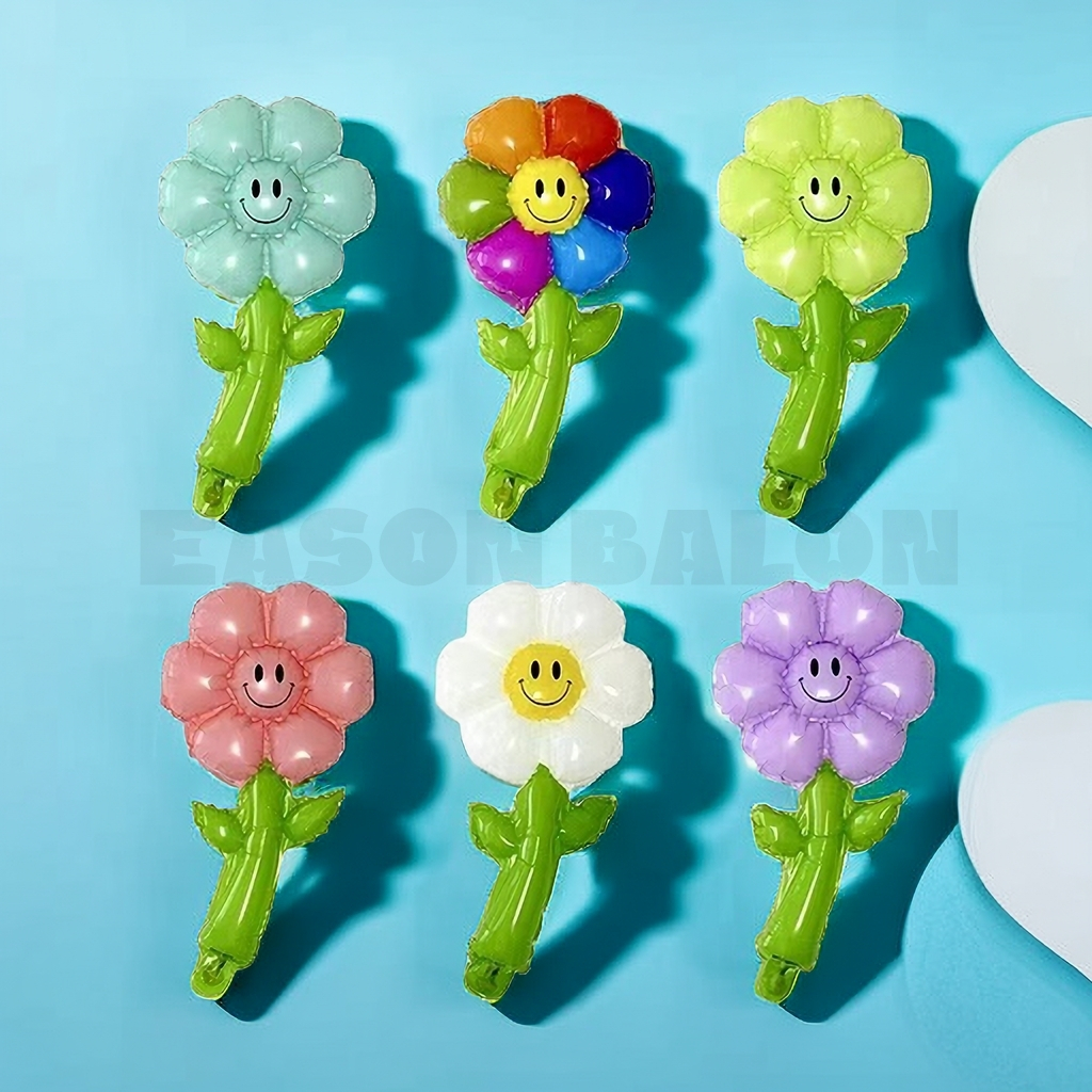 Jual [EB] Balon Foil Tongkat Daisy / Balon Pentung Bunga Daisy/Balon ...