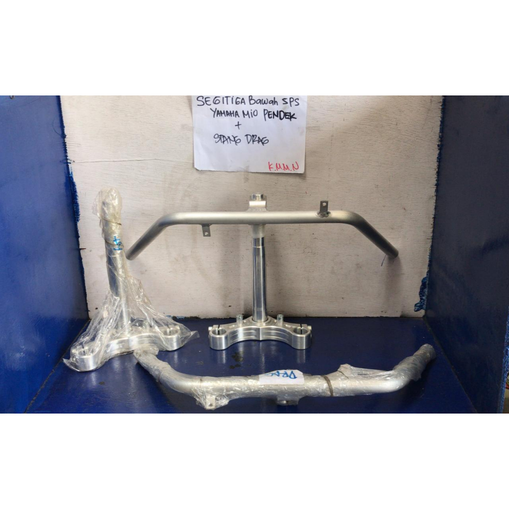 Jual Segitiga Bawah dan Stang Drag Yamaha Mio Pendek SPS Racing ...