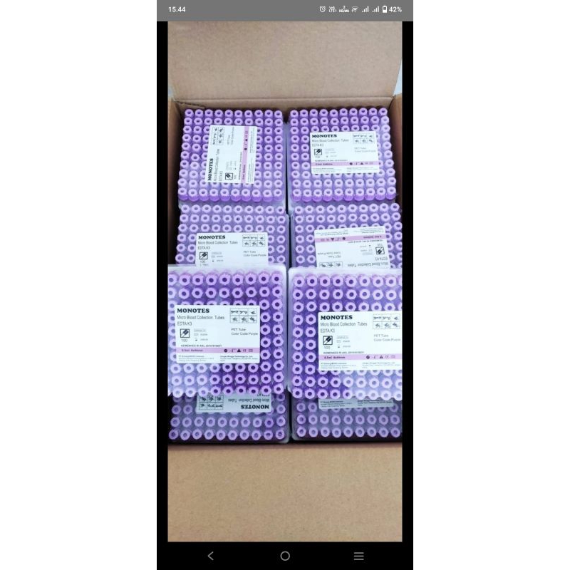 Jual Tabung darah EDTA k3 0,5ml micro tube Merek Siny | Shopee Indonesia