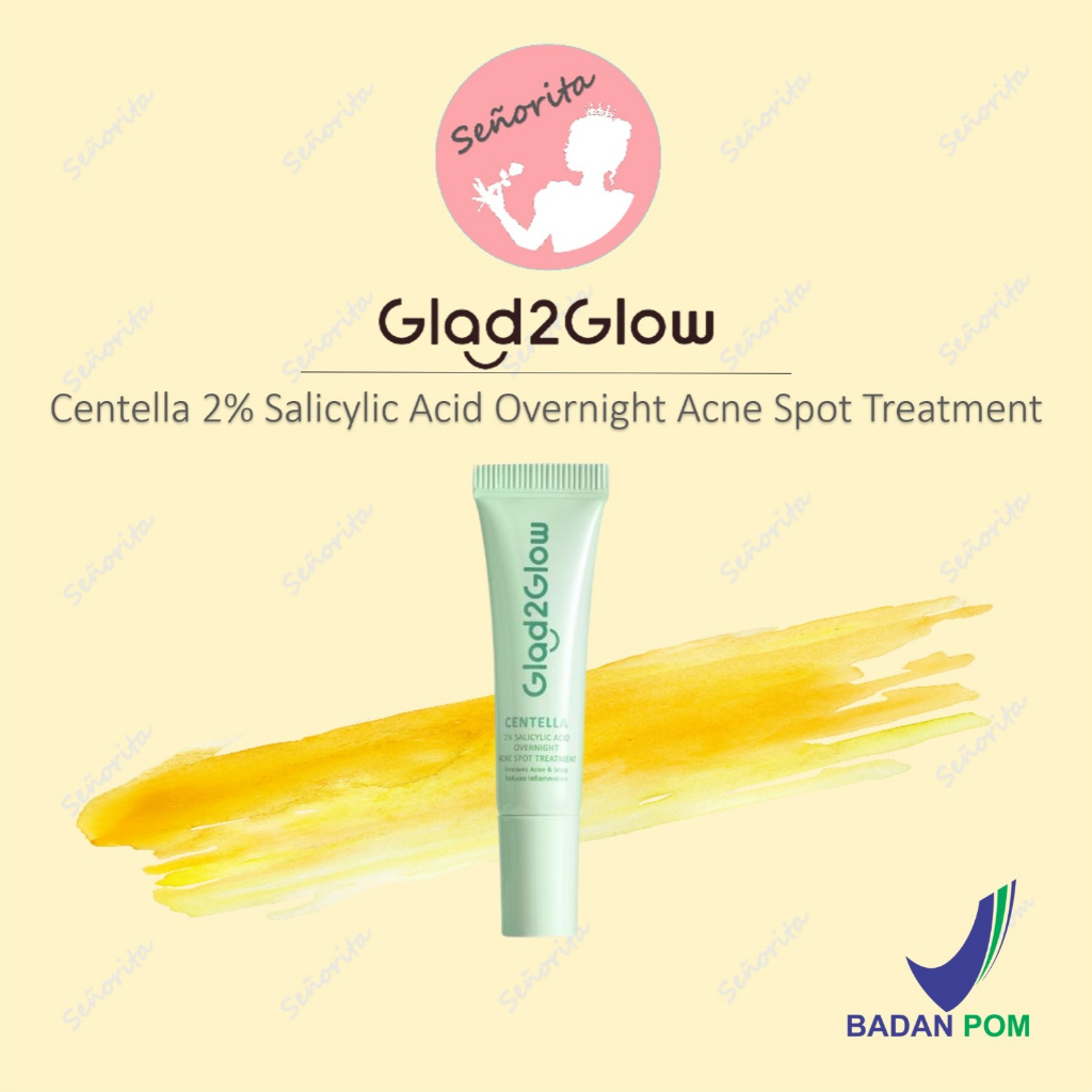 Jual GLAD2GLOW - G2G 2% Salicylic Acid Overnight Acne Spot Cream ...