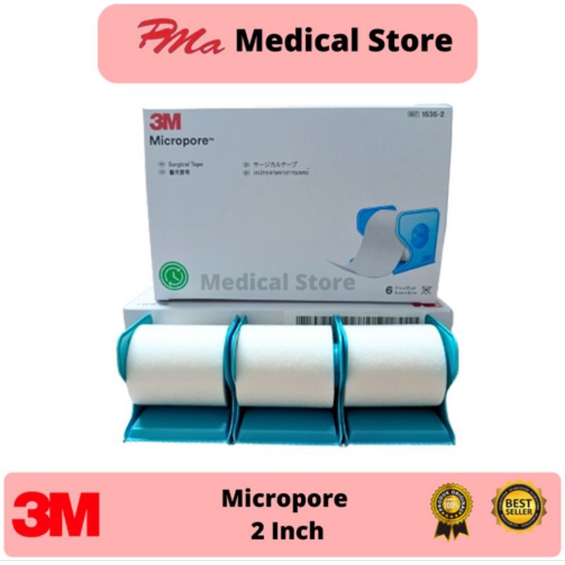 Jual Micropore 3M 2 Inch Micropore Plester 3M Medis Plester Luka ...