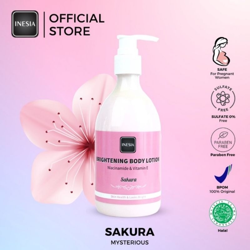 Jual INESIA Brightening Body Lotion With Niacinamide Dan Vitamin E ...