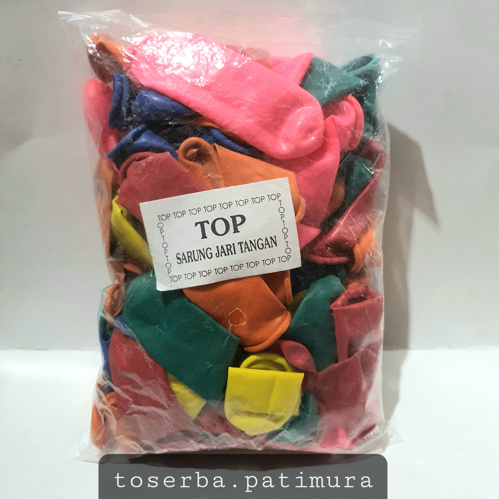 Jual Balon jari TOP isi 100pcs warna campur (sarung jari tangan ...