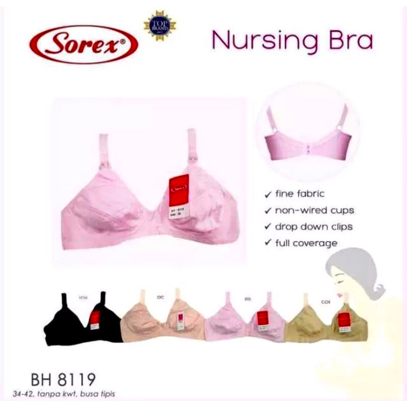 Jual SOREX Bra | BH Menyusui 8119 Tanpa Kawat, Tanpa Busa | Shopee ...