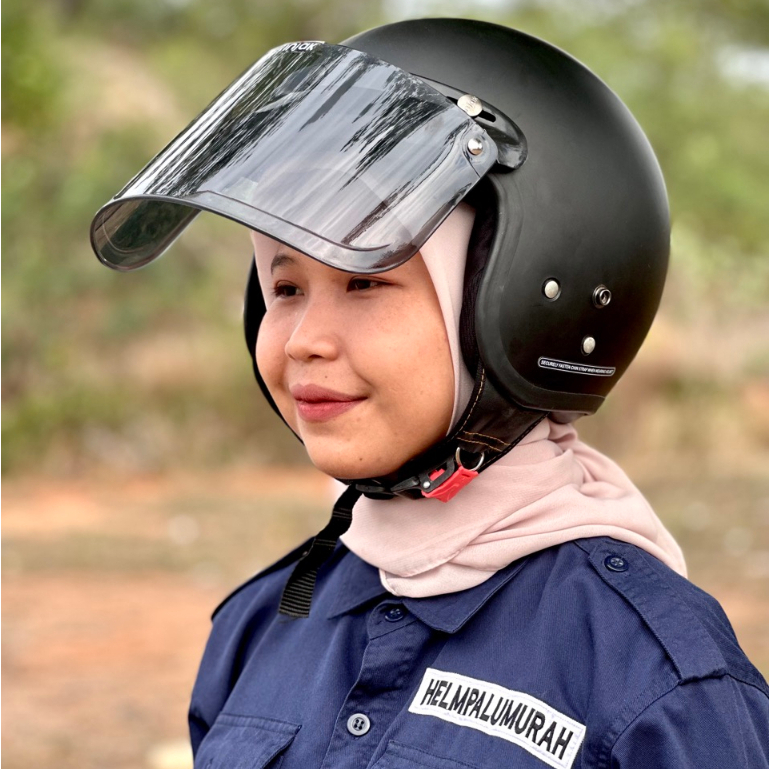 Jual Helm Bogo Dewasa Retro Hijab Wanita | Shopee Indonesia