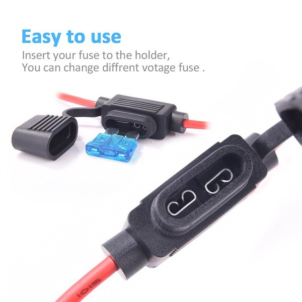 Jual Fuse Holder Blade Mini Kabel Waterproof / Rumah Fuse Tancap Ukuran ...