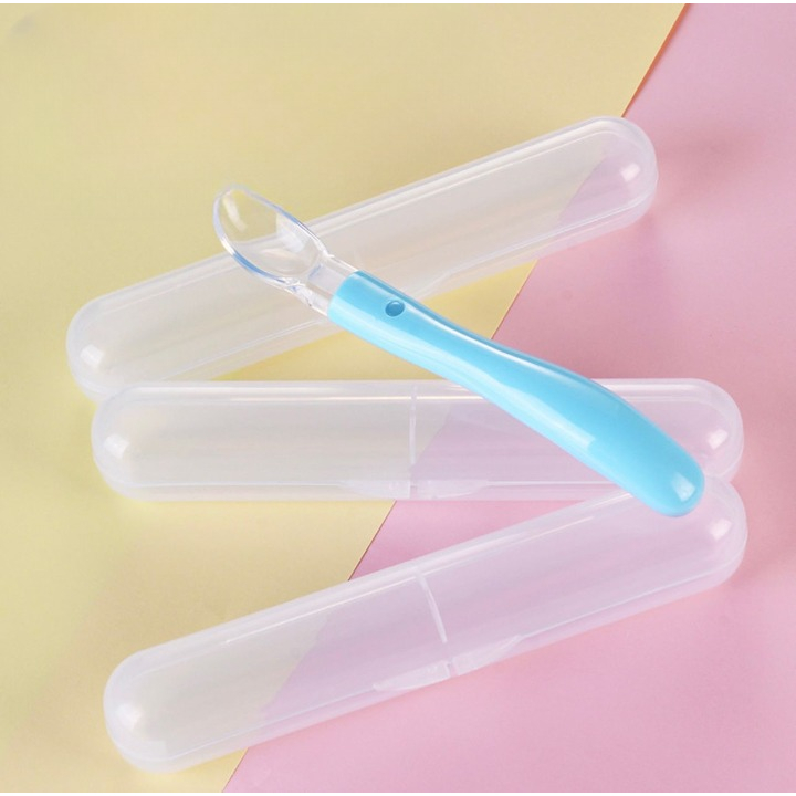 Jual KEOLA - Sendok Makan Bayi Silikon Lembut dan Aman (Free Kotak ...