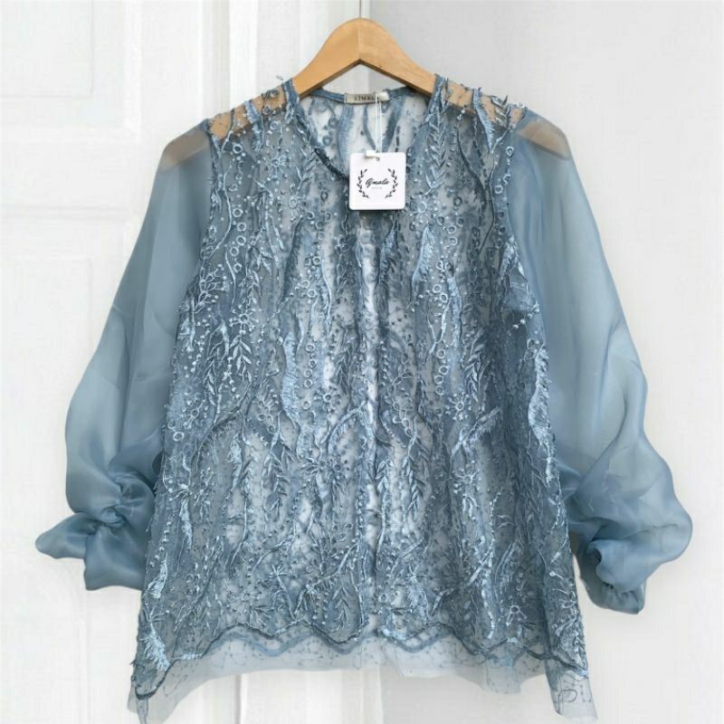 Jual Outer brokat organza leaf / outer brukat / baju kondangan / Ajmala ...