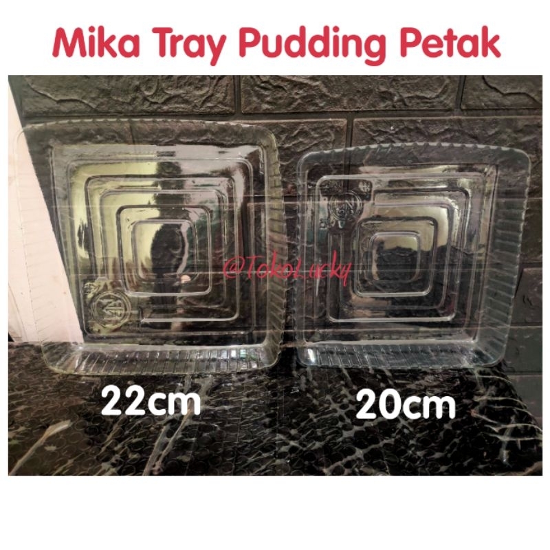 Jual Mika Tray Pudding Petak // Alas Pudding // Mika Tray Pudding ...