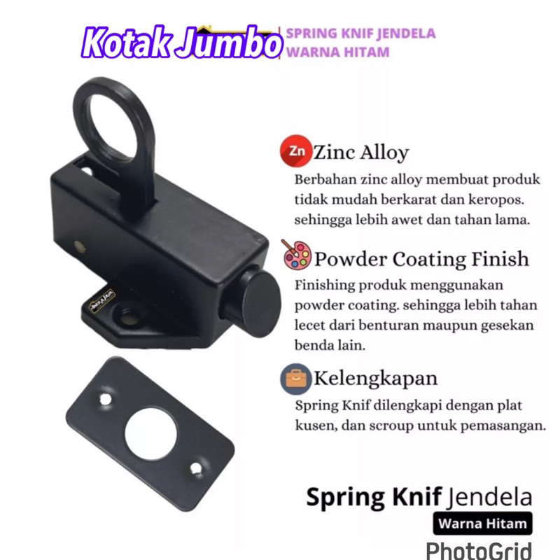 Jual Spring knife murah dolomite spring knife jumbo hitam black SPRING ... Jual Spring knife murah dolomite spring knife jumbo hitam black SPRING ...