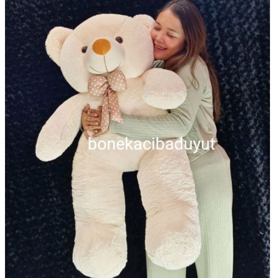 Jual Boneka Beruang Jumbo 1 Meter Bahan Ponel Lembut Banget | Shopee ...