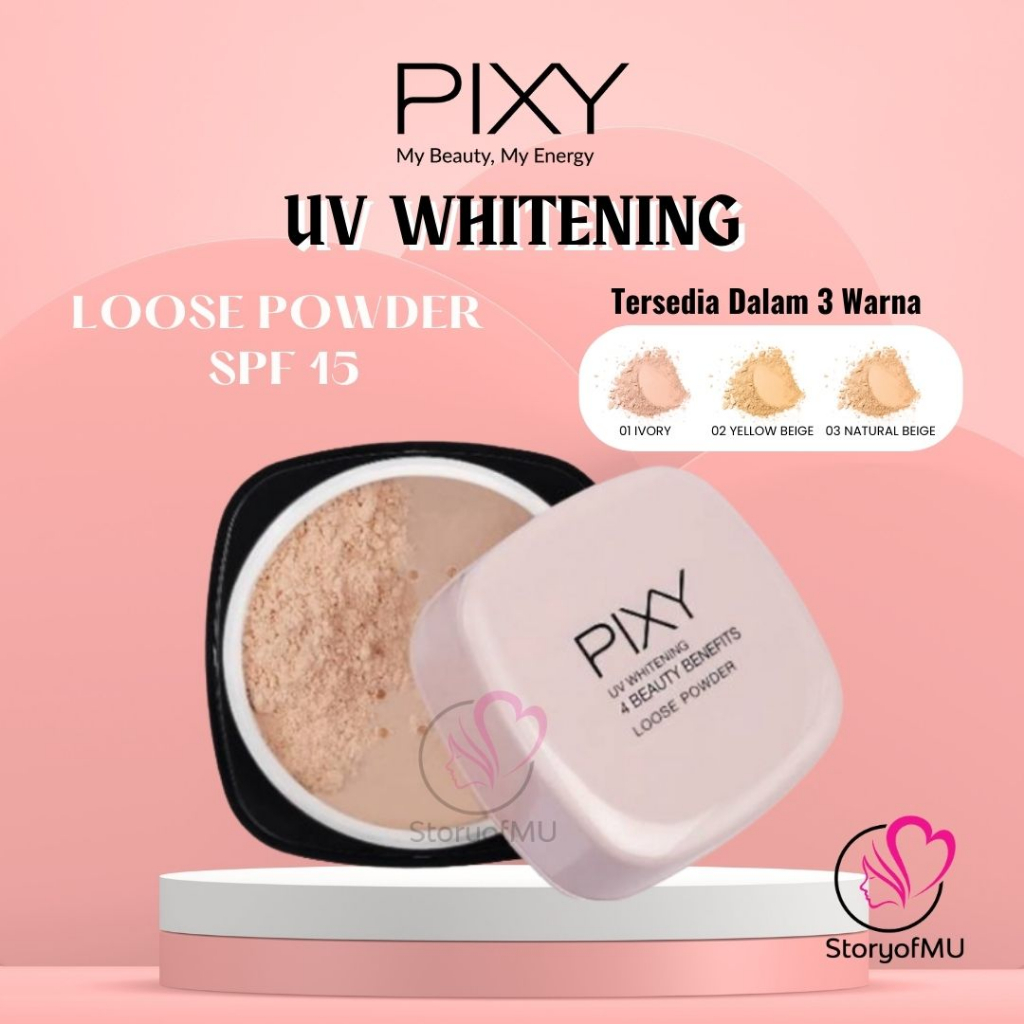 Jual PIXY UV Whitening Loose Powder SPF 15 Bedak Tabur 12g | Shopee ...