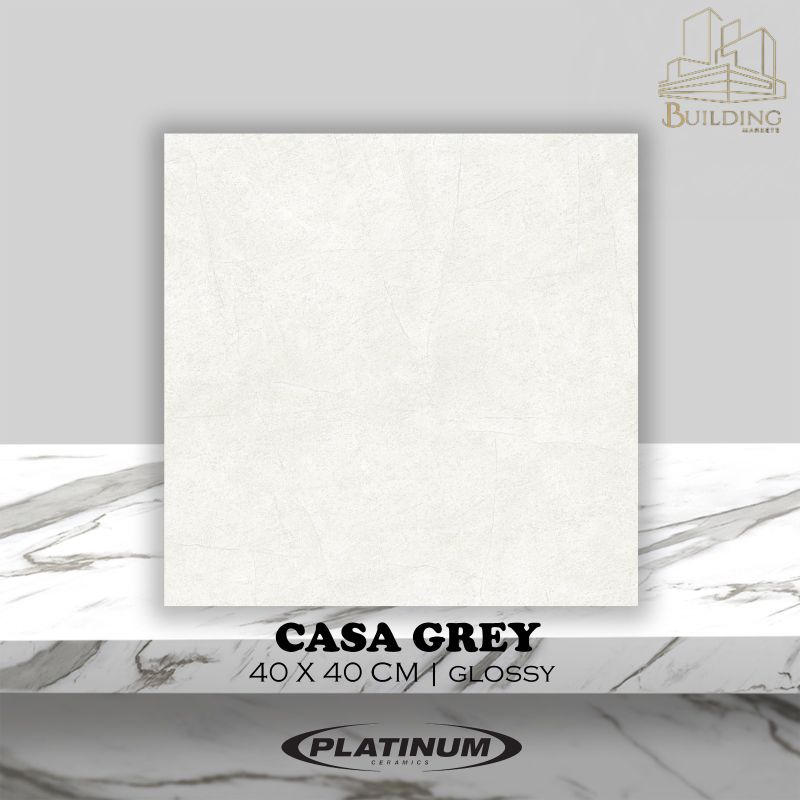 Jual Keramik Lantai 40×40 CASA GREY/GLOSSY/PLATINUM | Shopee Indonesia